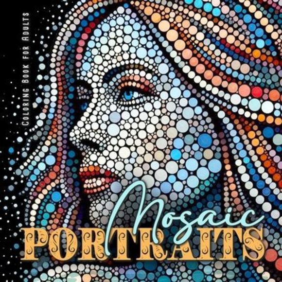 Monsoon Publishing | Other | Mosaic Portraits Coloring Book For Adults ...